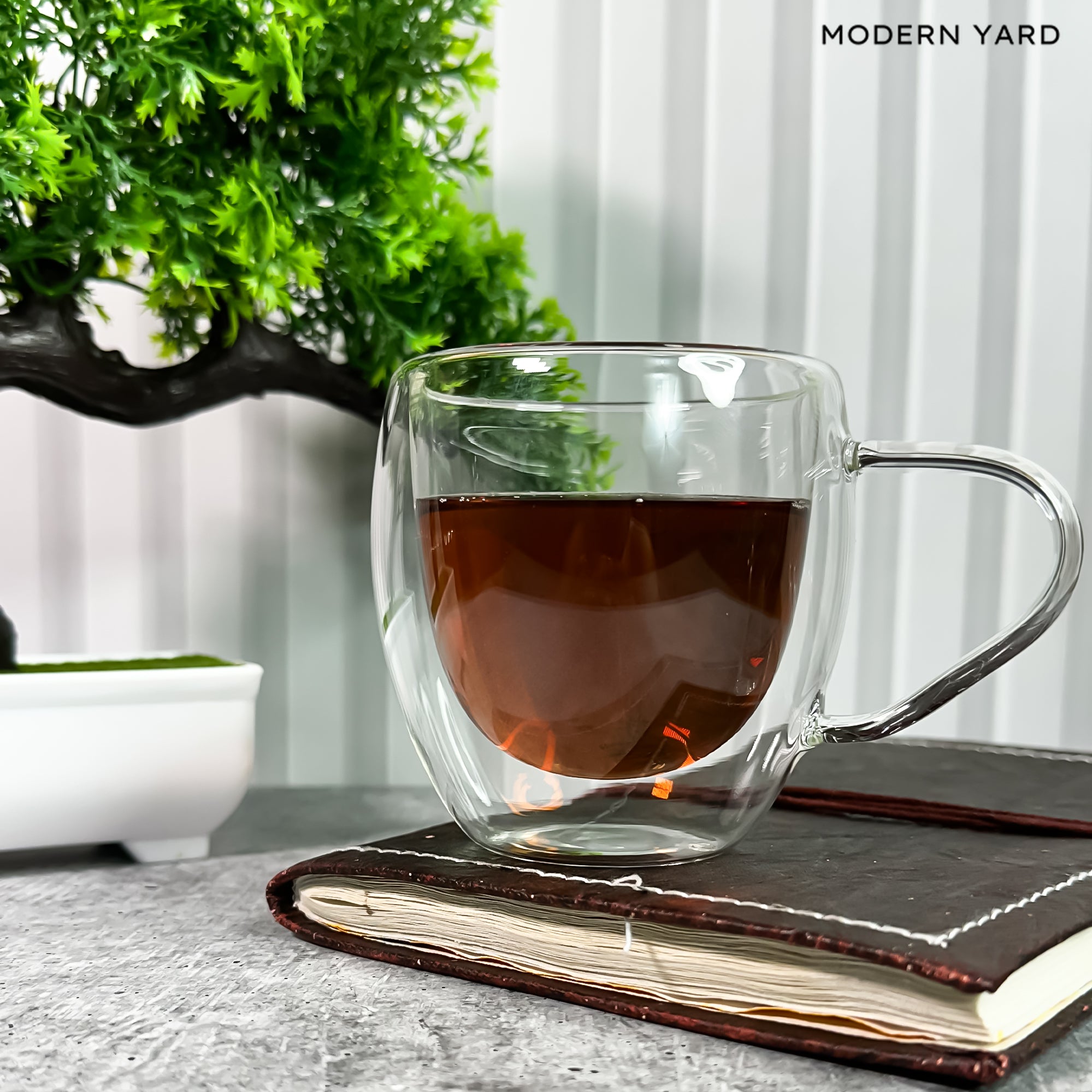 Double Walled Glass with Handle – Modern Yard Official